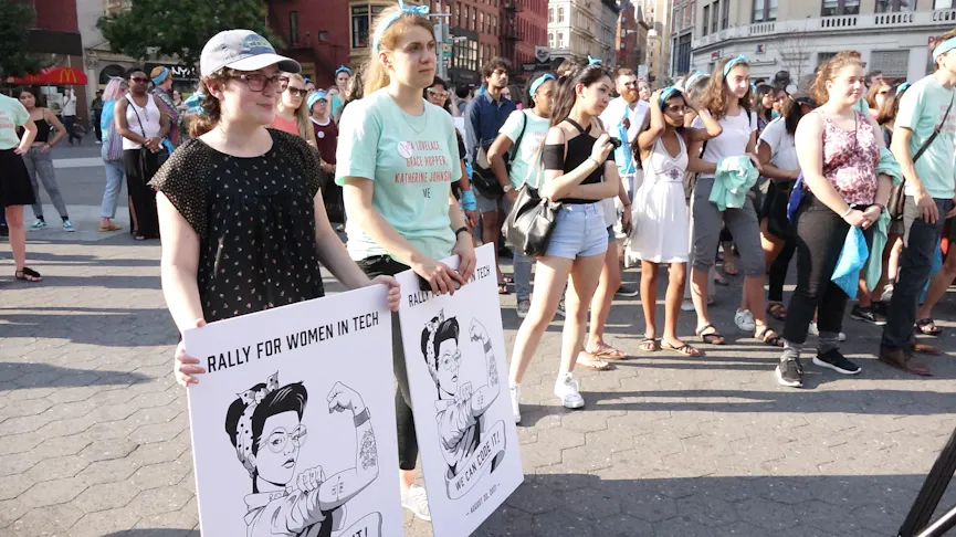 Girls Who Code’s Rally For Women in Tech Takes Over New York City ...
