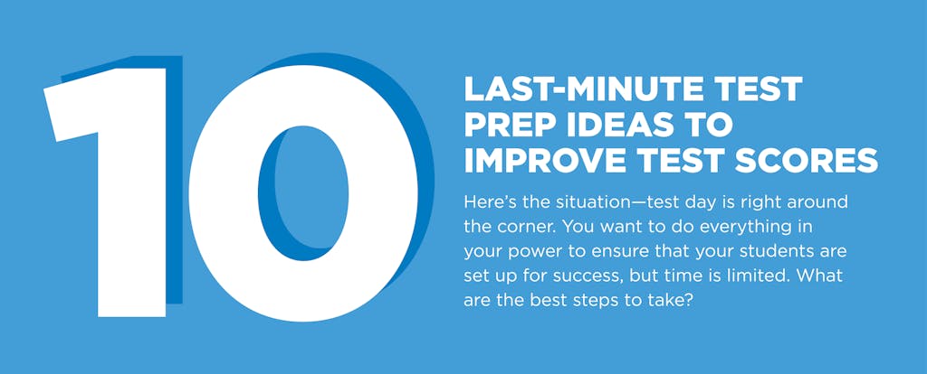 10 Last-Minute Test Prep Ideas to Improve Test Scores [Infographic ...